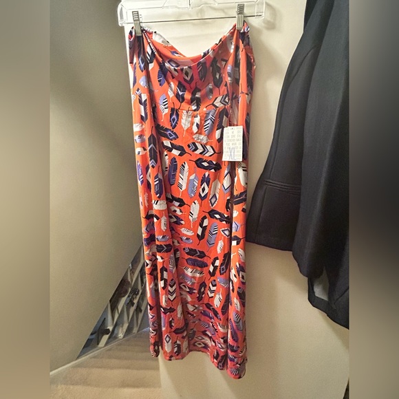 LuLaRoe | Skirts | Lularoe Maxi Skirt Nwt Coral With Purple And White ...